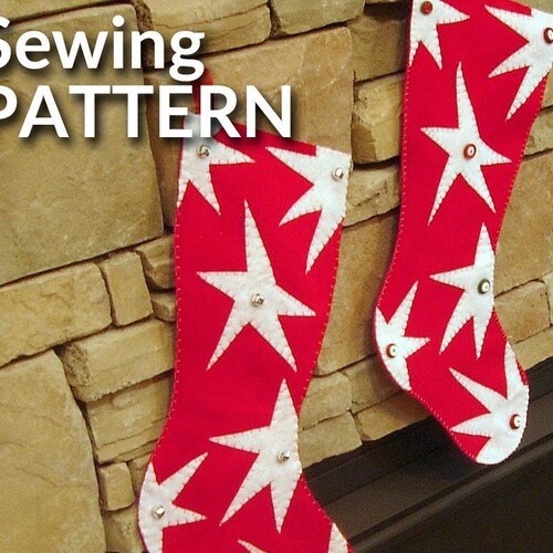 Extra Large Christmas Stocking Pattern DIY Christmas - Etsy