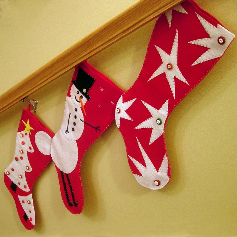 Extra Large Snowman Christmas Stocking Pattern | PDF Sewing Pattern ...