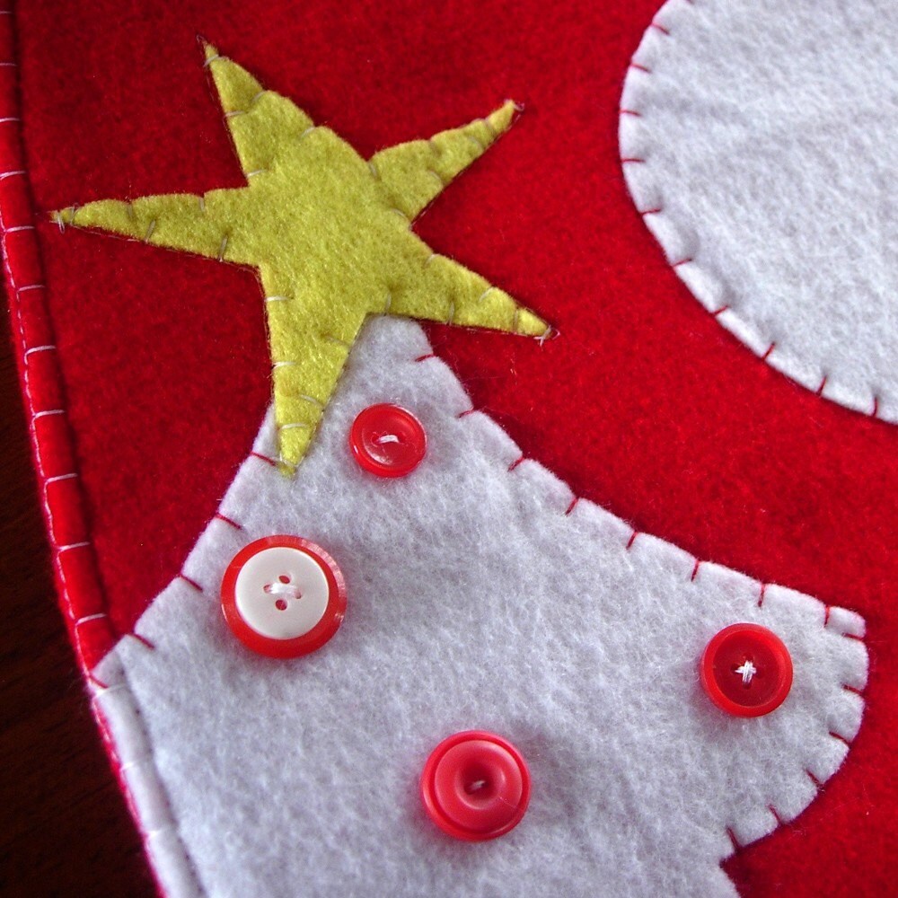 Extra Large Christmas Stocking Sewing Pattern: Tree Design (PDF Pattern ...