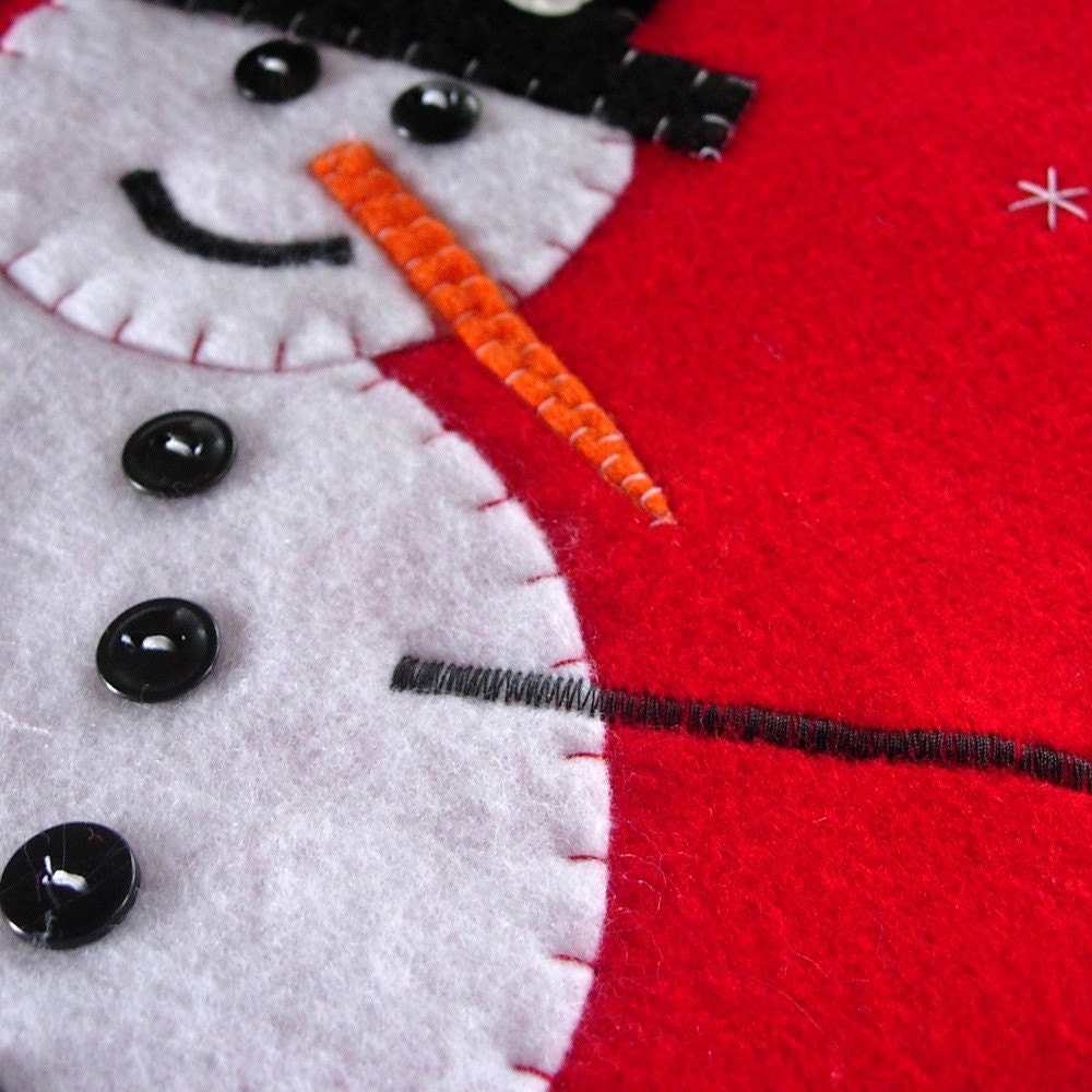 Extra Large Snowman Christmas Stocking Pattern | PDF Sewing Pattern ...