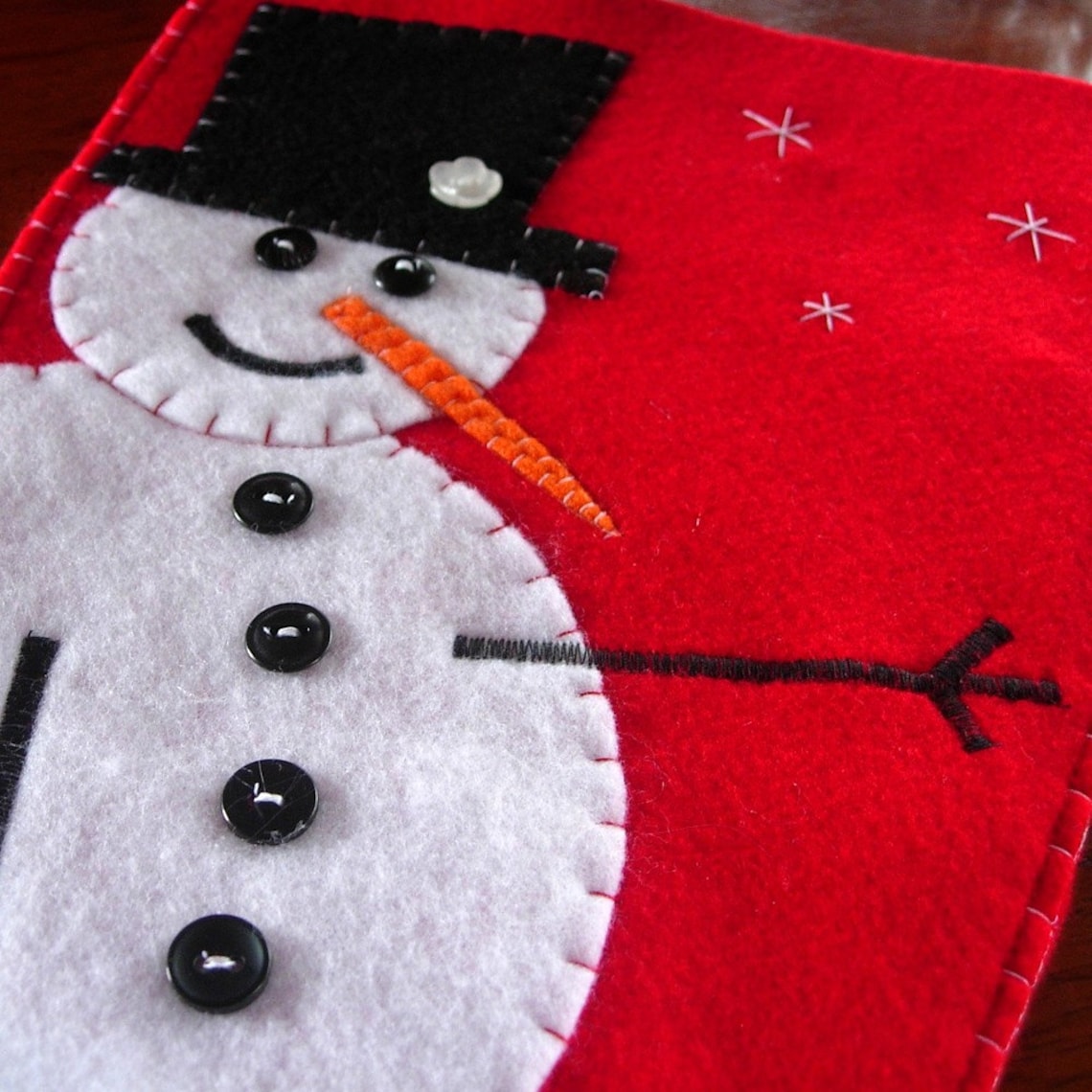 Extra Large Snowman Christmas Stocking Pattern | PDF Sewing Pattern ...