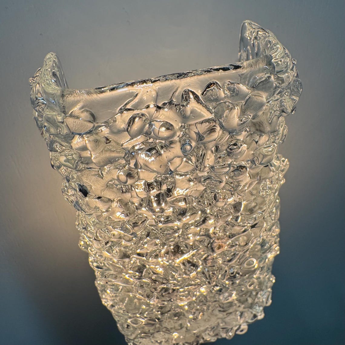 Glass Night Light - Crystal Clear Fused Glass Kitchen Bedroom Bathroom ...