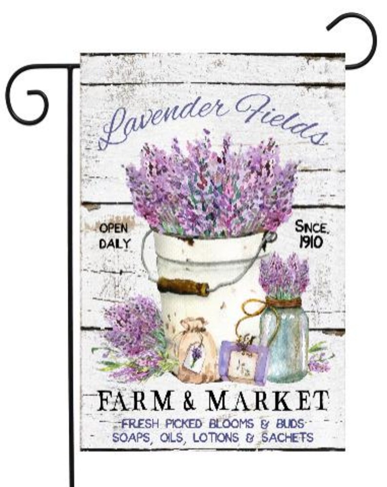 Lavender Fields Farm and Market Garden Flag #G2505 - Etsy