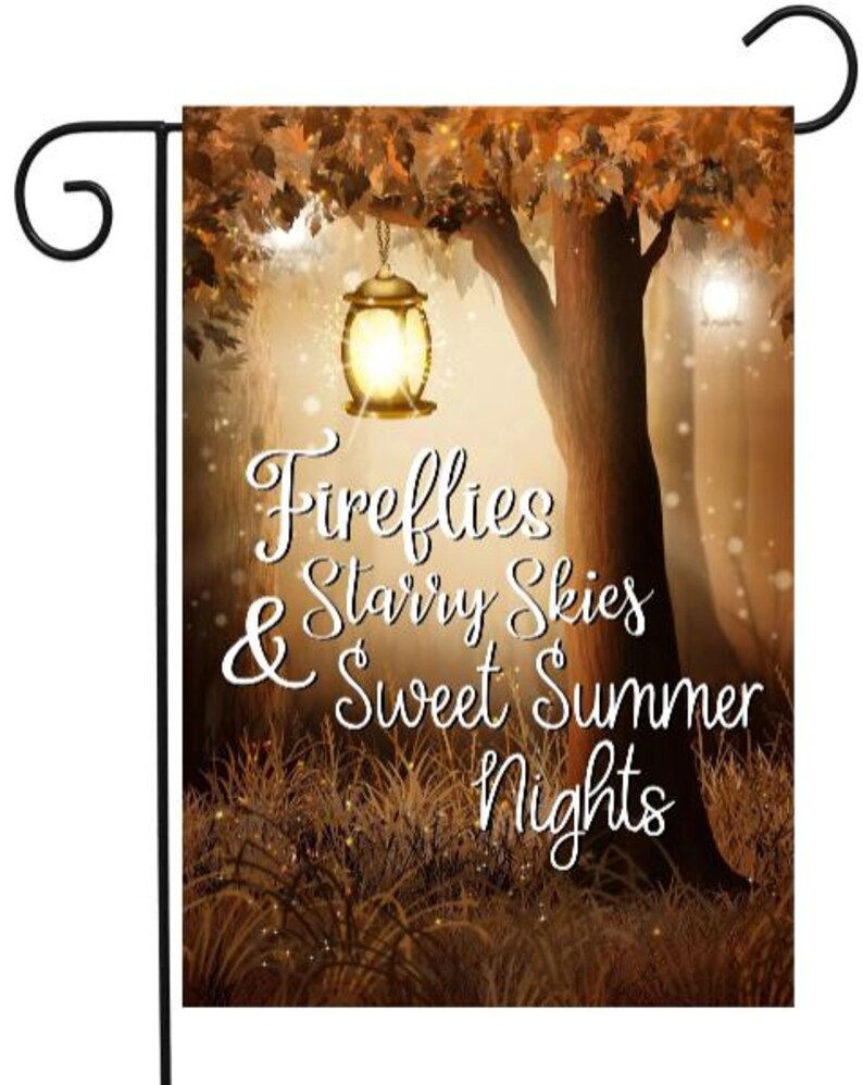 Fireflies and Starry Skies Garden Flag #G2289 - Etsy