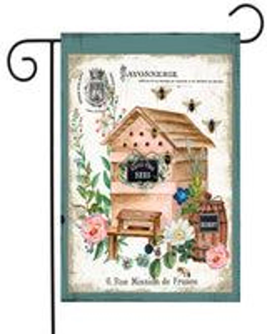 Save the Bees Wood Bee Hive Flag Garden Flag #G2220 - Etsy