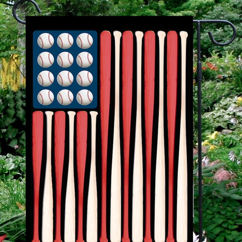Baseball Garden Flag - Etsy