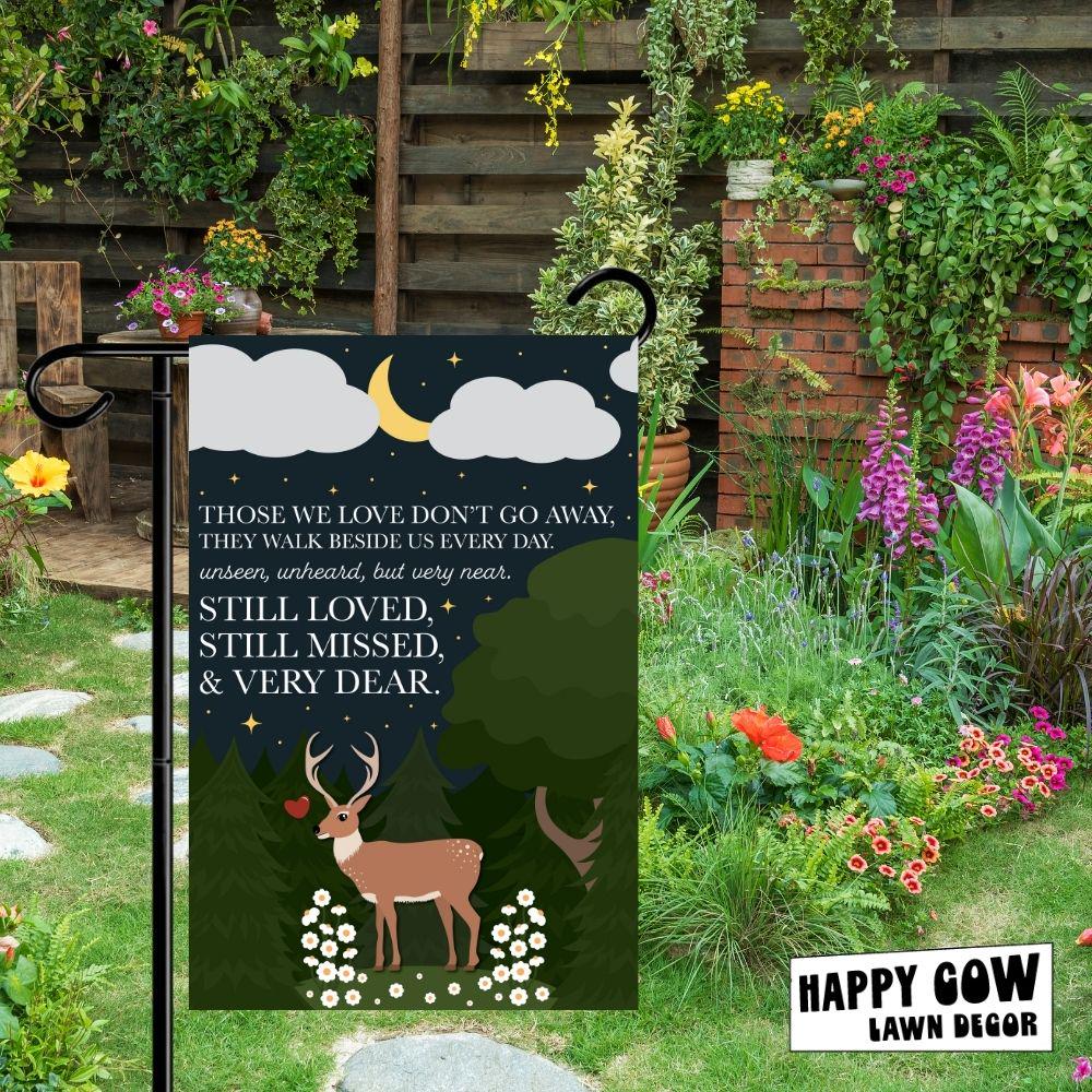 In Loving Memory Deer Double-sided Garden Flag 12x18 Fall Yard Decor ...