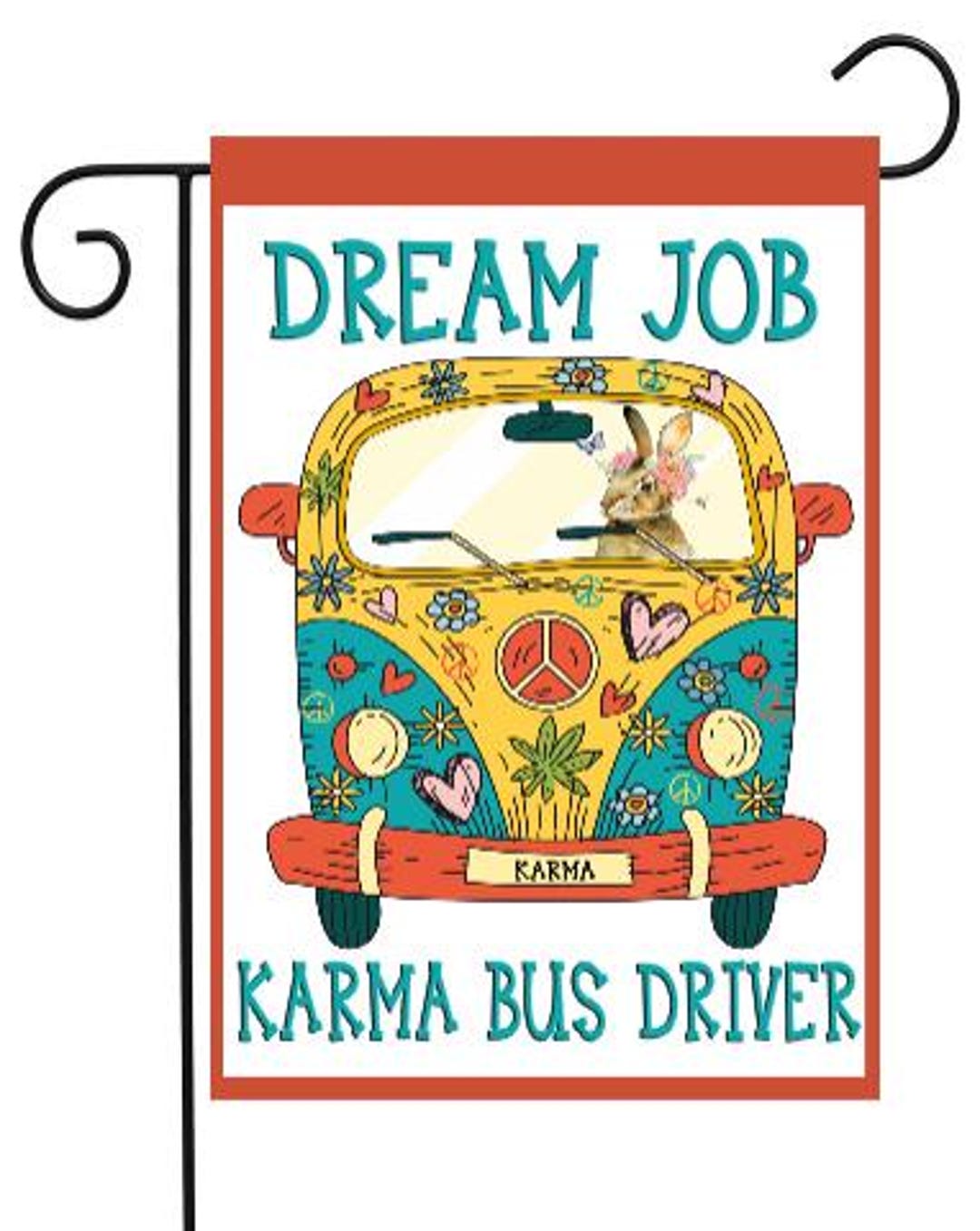 Dream Job: Karma Bus Driver Garden Flag #G1458 - Etsy