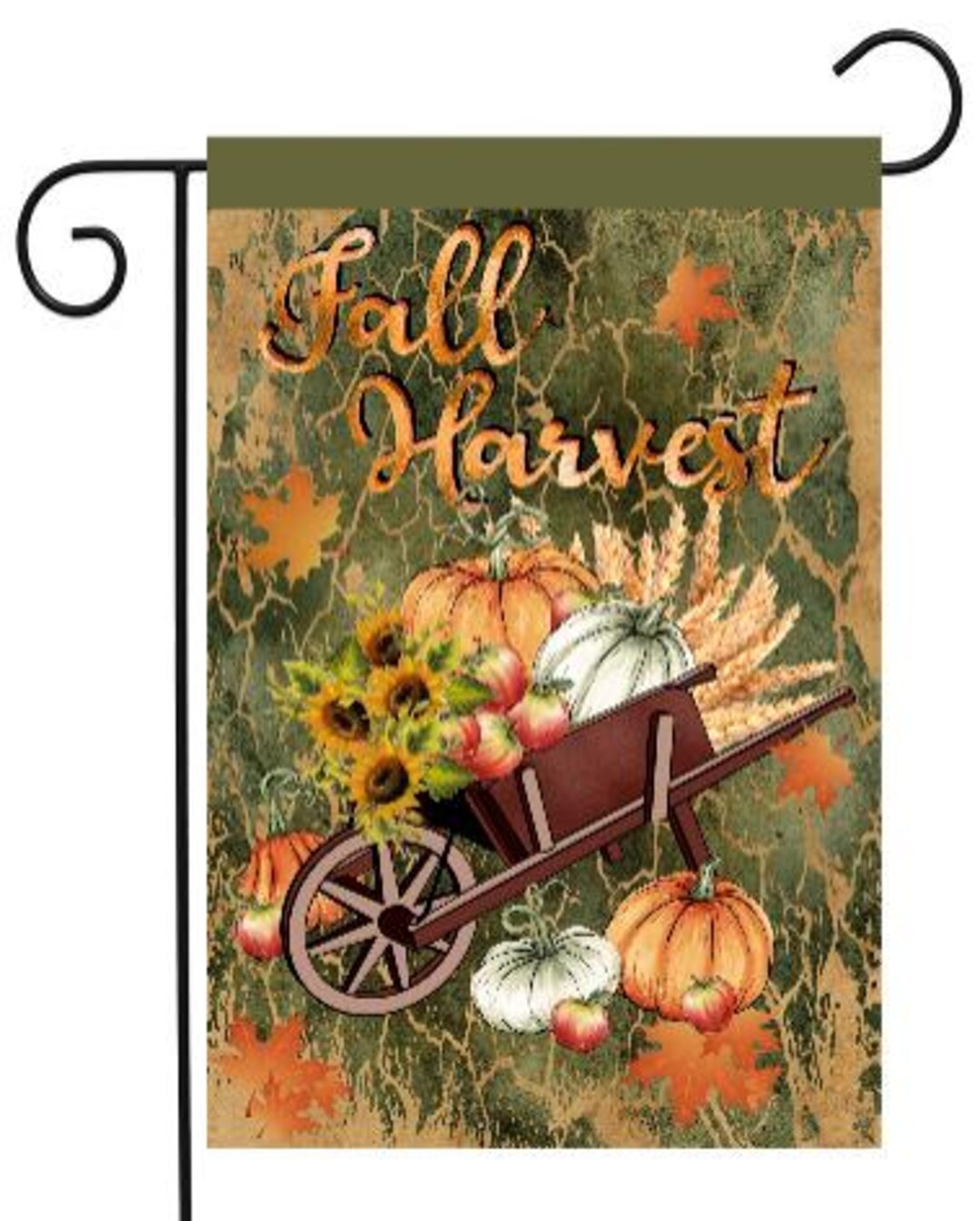 Fall Harvest Wheelbarrow Garden Flag #G1643 - Etsy