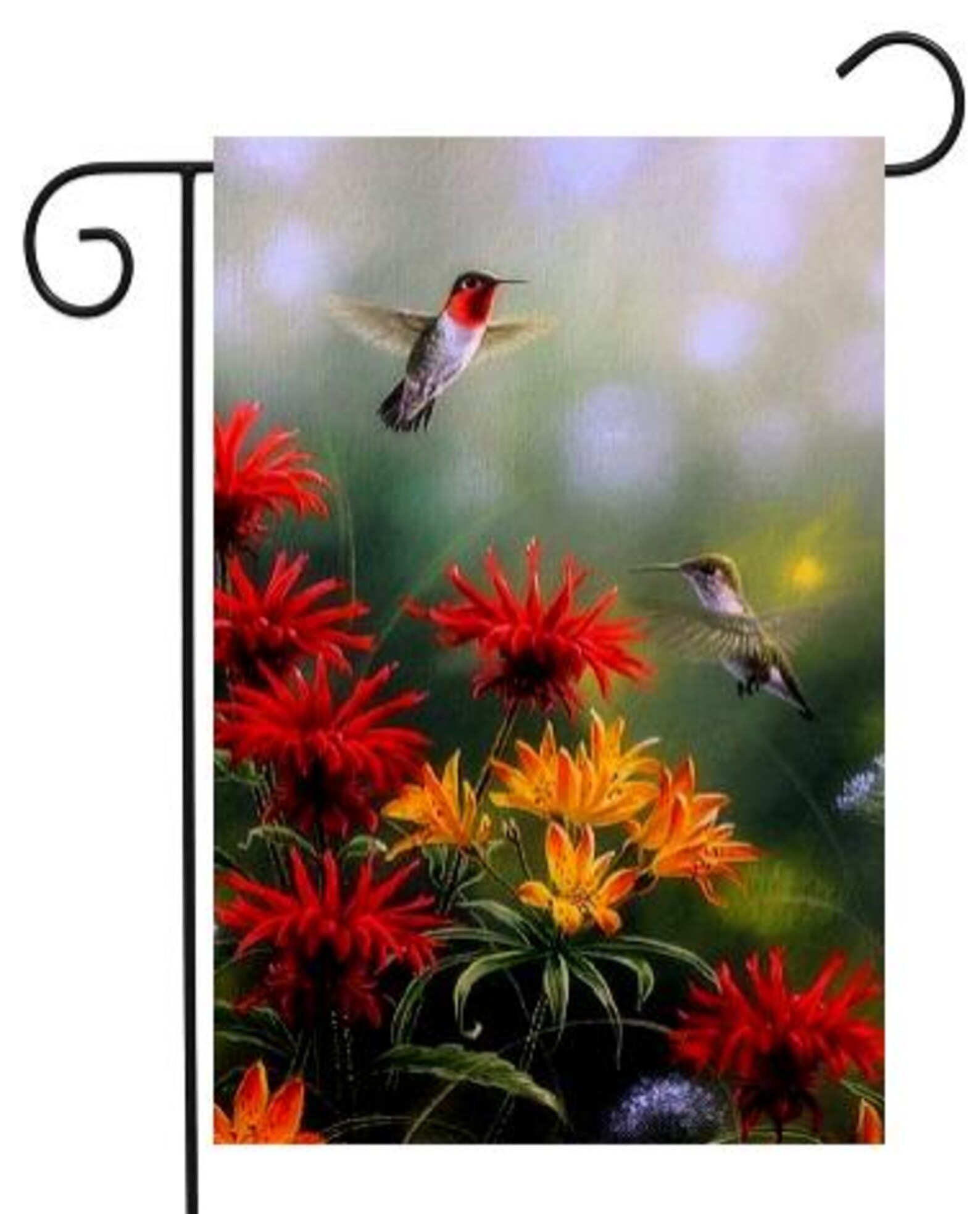 Hummingbirds and Flowers Garden Flag #G1277 - Etsy