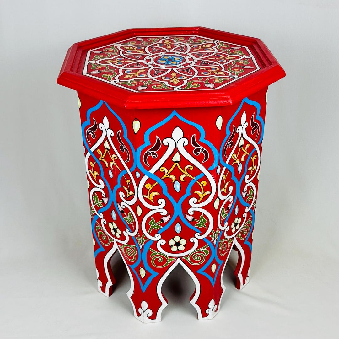 Hexagonal Table, Morrocan Side Table, Side Table, Moroccan Side Table ...