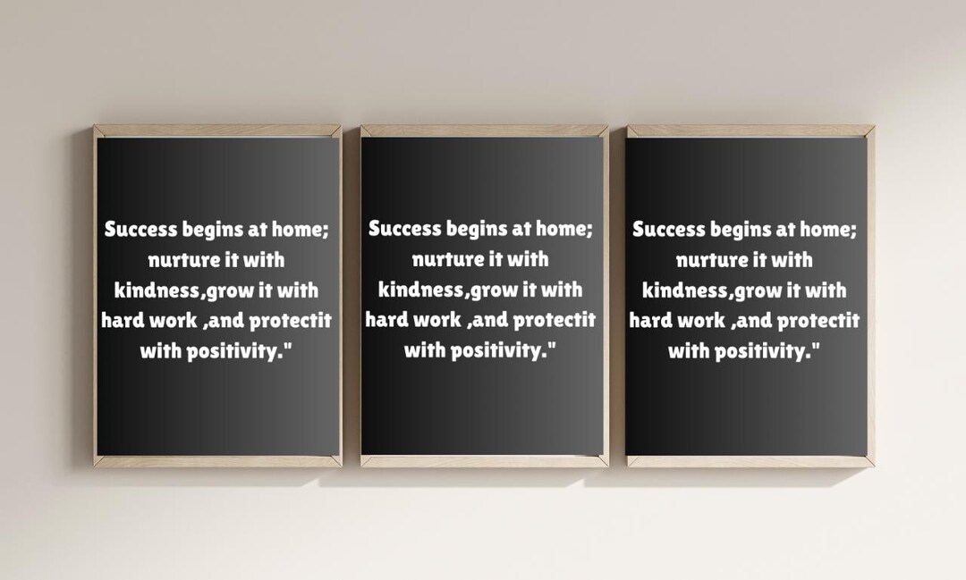 Wall Art Success Begins at Home; Nurture It With Kindness, Grow It With ...