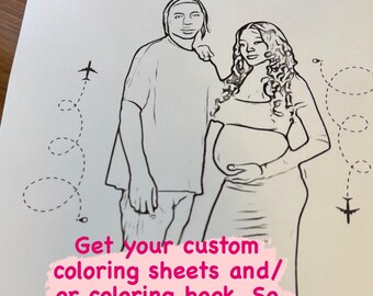 Custom Coloring Book - Etsy