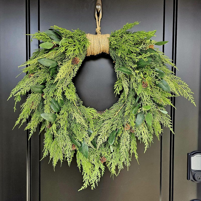 Cedar Wreath - Etsy