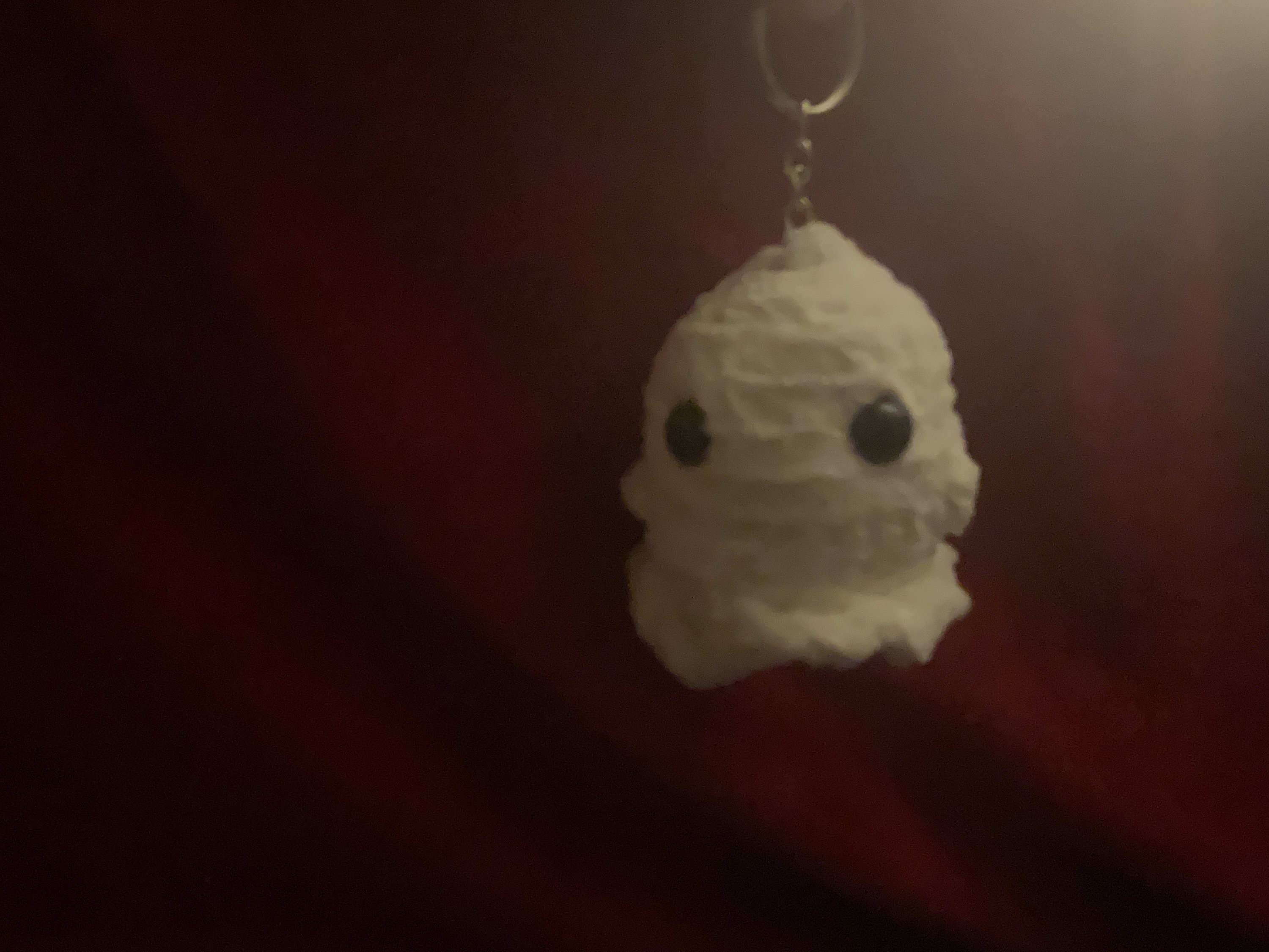 Ghost Crochet Keychain - Etsy