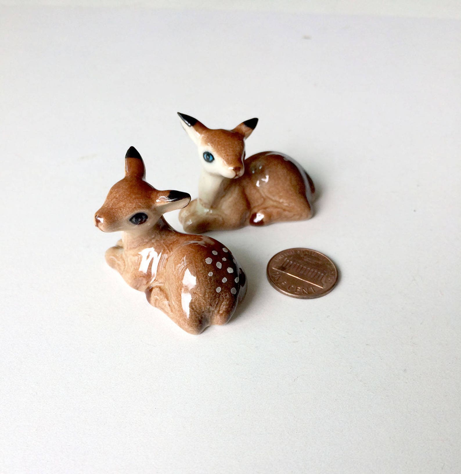 Ceramic Deer, Mini Animal, Ceramic Animal, Tiny Animal, Small Animal ...