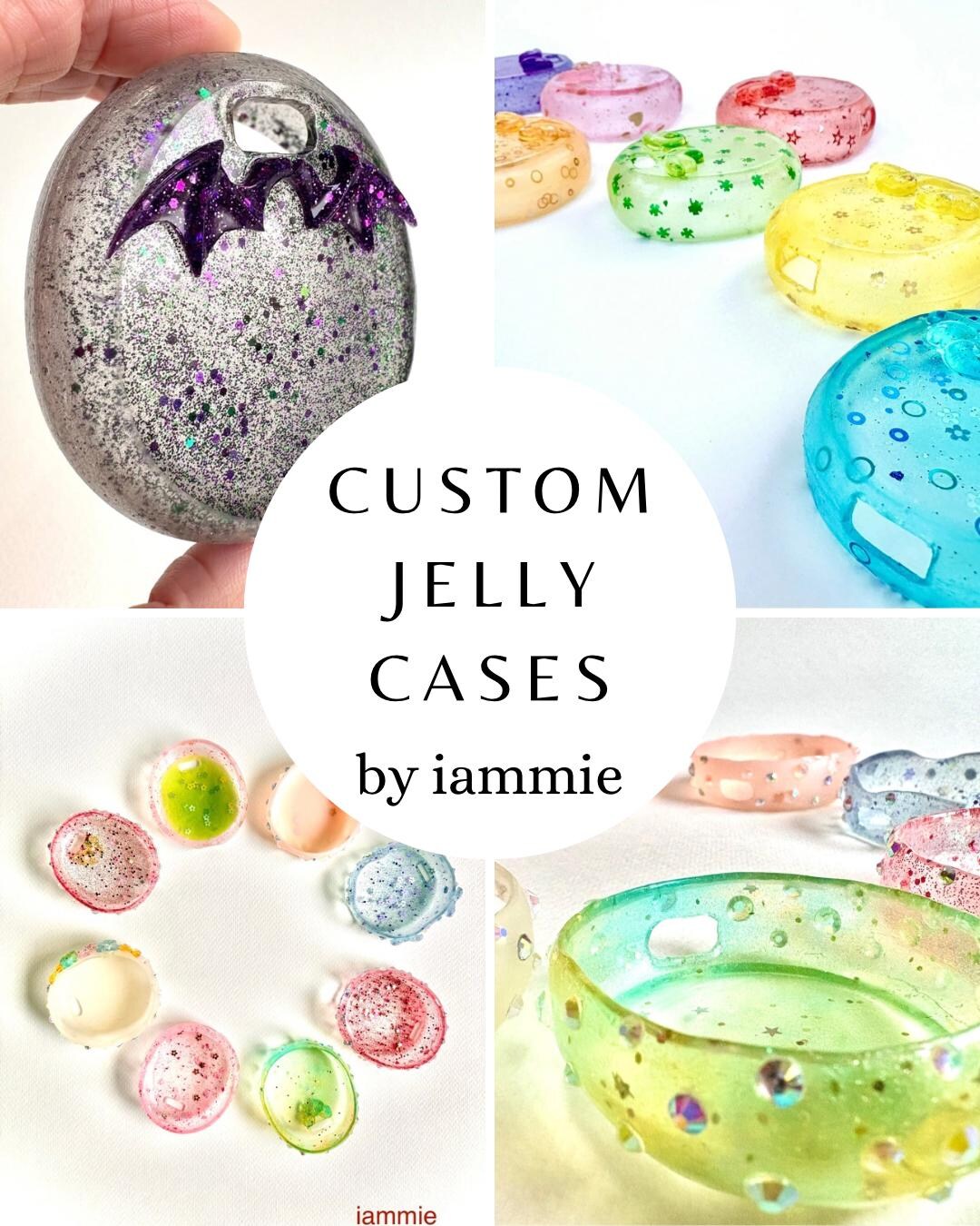 Custom Resin Jelly Cases for Tamagotchi Uni/smart, Demon, Dragon, Angel ...