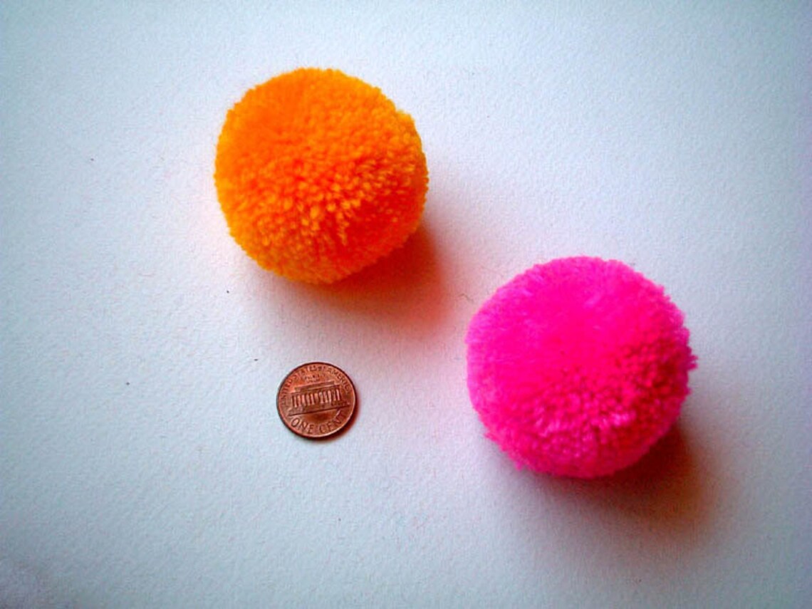 Party Yarn Pom Poms, Assorted Mixed Color, Handmade, Pom Pom, Bright ...
