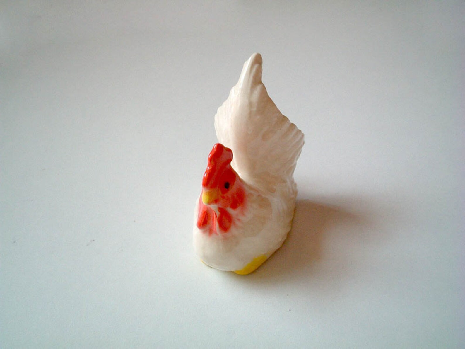 White Ceramic Chicken : Ceramic Hen Ceramic Rooster Mini - Etsy