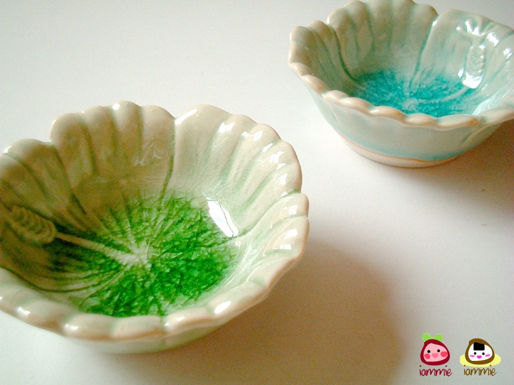 Ceramic Bowl Ceramic Plate Hibiscus Flower Bowl Sauce - Etsy