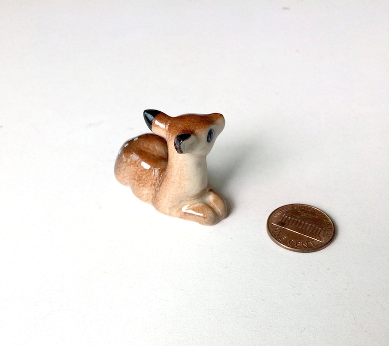 Ceramic Deer, Mini Animal, Ceramic Animal, Tiny Animal, Small Animal ...