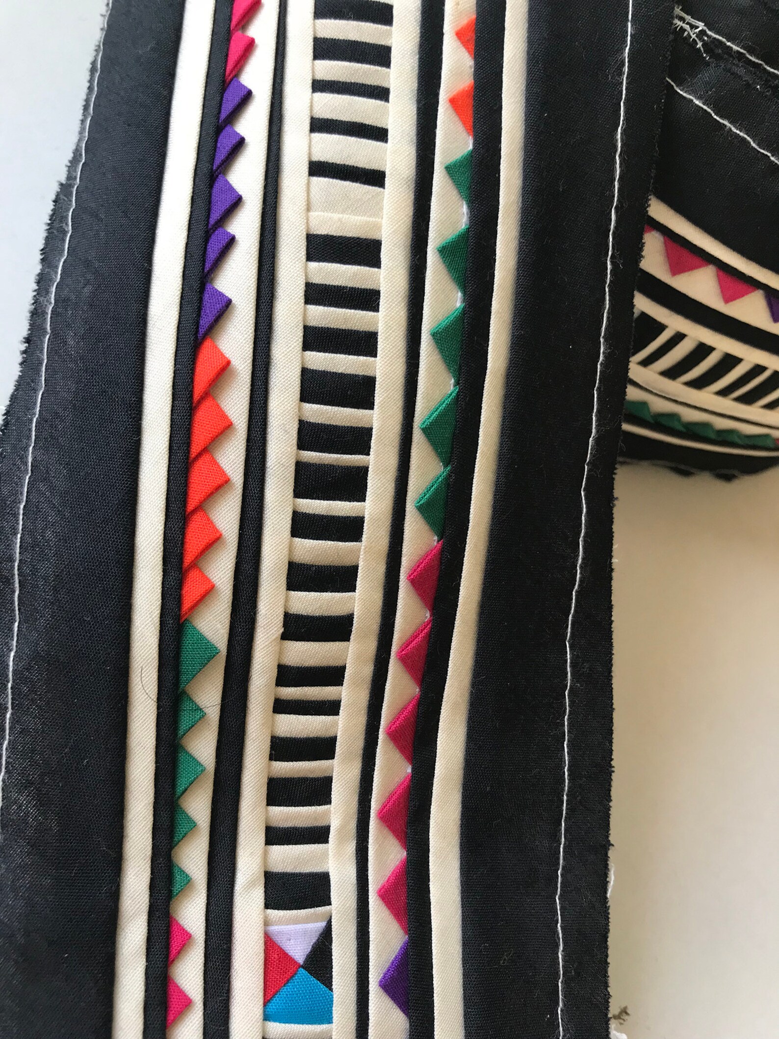 Black Quilt Hmong Fabric Hmong Textile Lisu Textile | Etsy