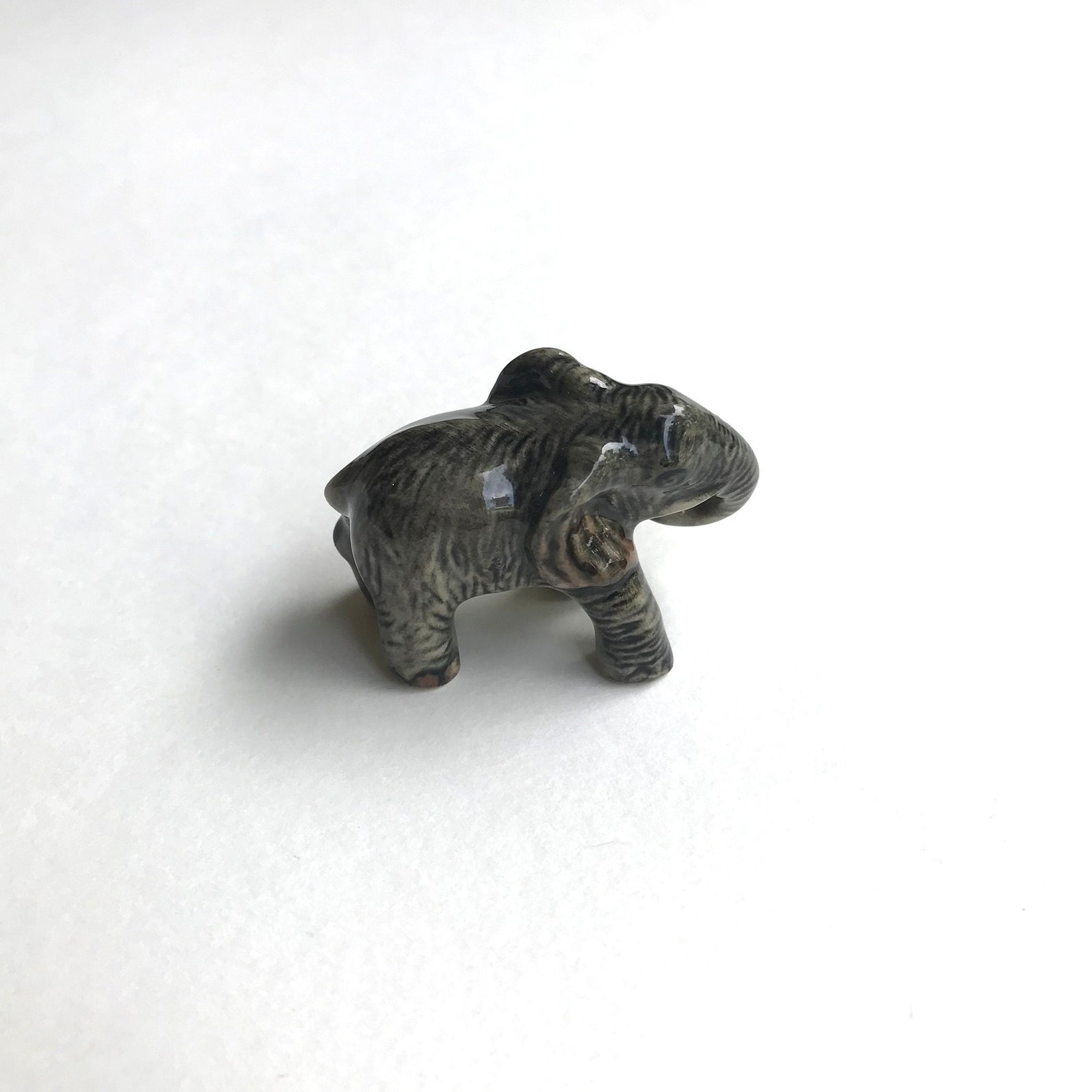 Miniature Elephant Ceramic Elephant Ceramic Animal - Etsy
