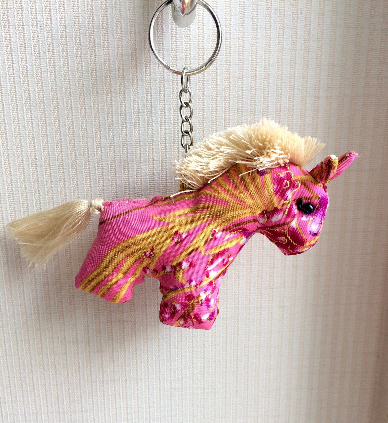 Little Pony horse pink yellow white cute Key chain | Etsy