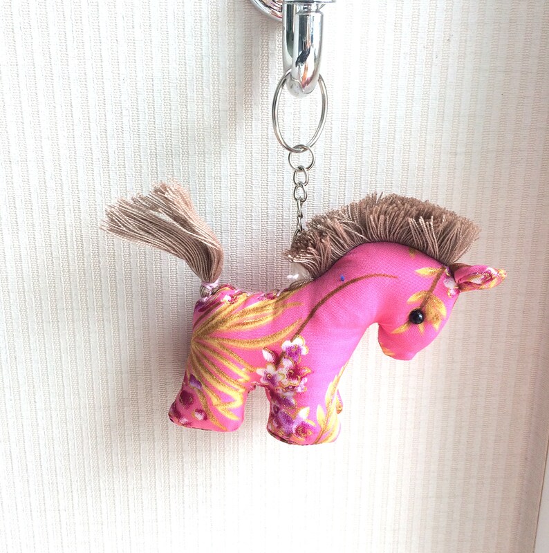 Little Pony, Horse, Pink, Yellow, White, Cute, Key Chain, Fabric Horse ...