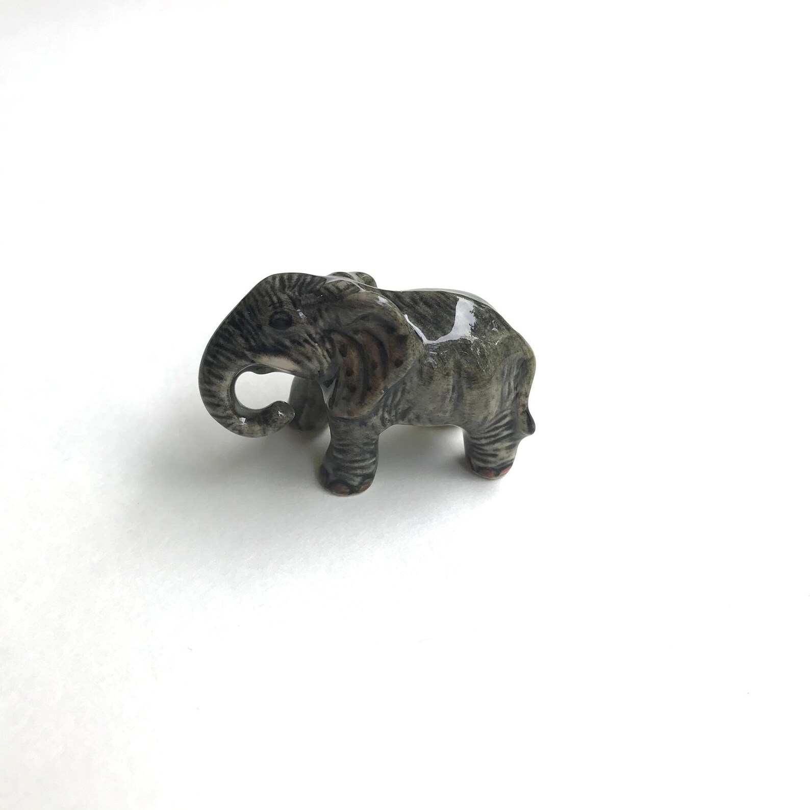 Miniature Elephant Ceramic Elephant Ceramic Animal - Etsy