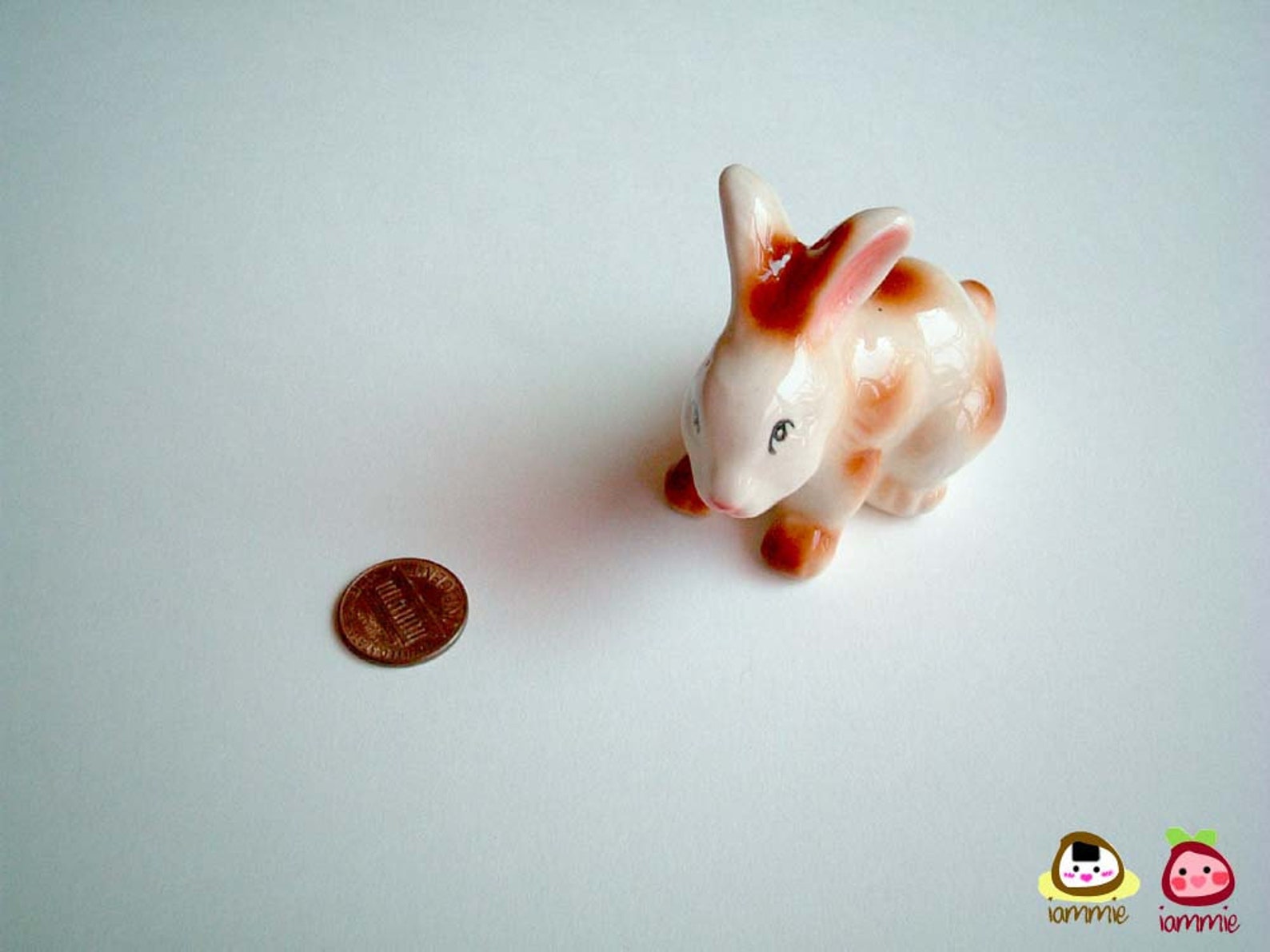 Rabbit Figure Ceramic Rabbit Miniature Rabbit Bunny Figure | Etsy