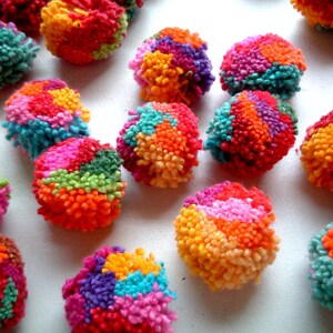 Yarn Pom Poms, Cotton Pom Pom, Flower Pompom, Mums, Decoration, Eco ...