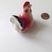 White Red Black Ceramic Chicken Chicken Figurine Hen - Etsy