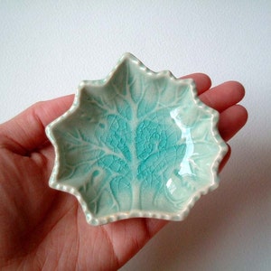 Light Blue Maple Leaf Ceramic Plate: Ceramic Plate, Sauce Dish, Oil ...