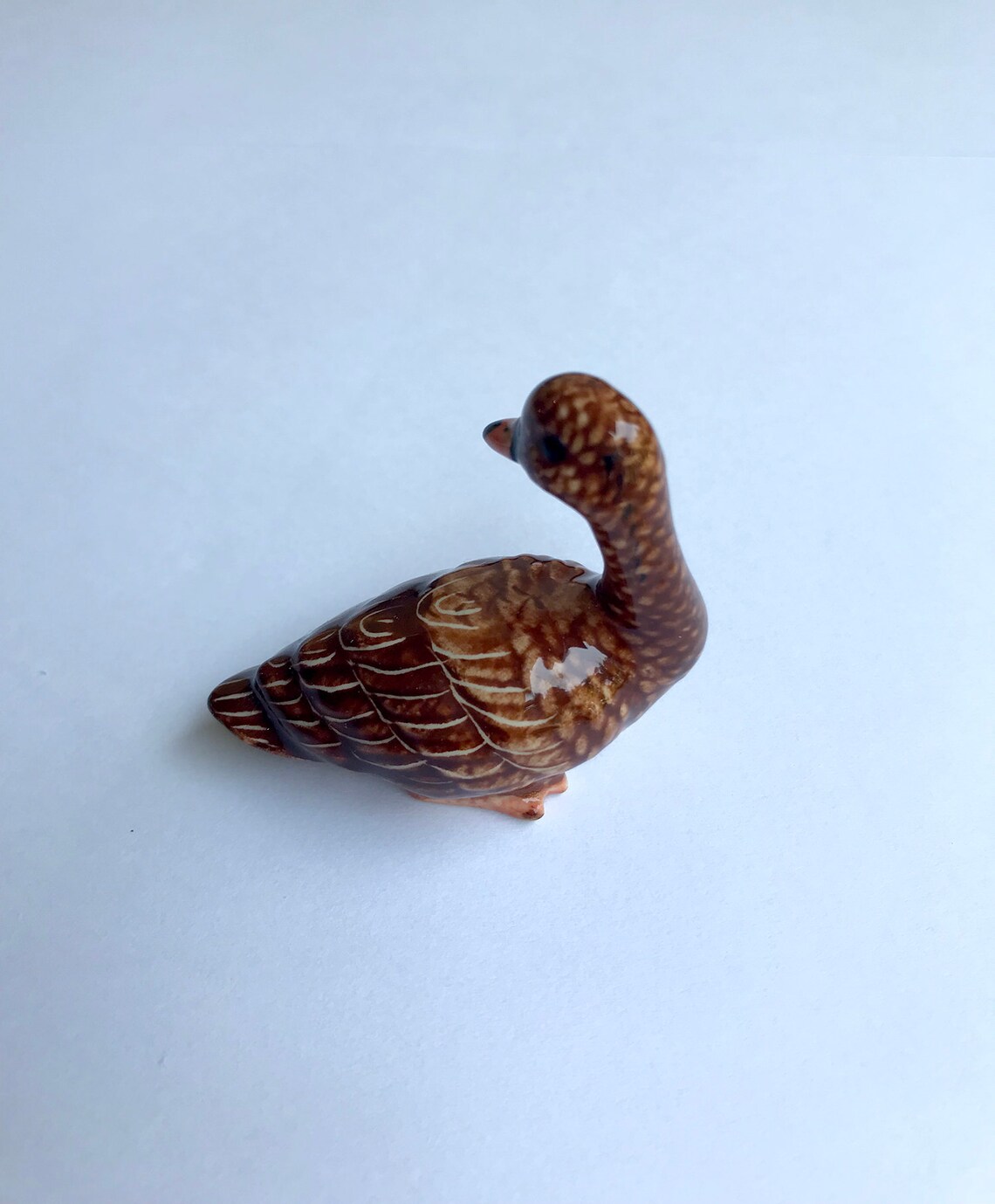 Little Brown, Ceramic Duck, Tiny Animal, Mini Animal, Little Animal ...