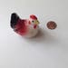 White Red Black Ceramic Chicken Chicken Figurine Hen - Etsy