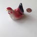 White Red Black Ceramic Chicken Chicken Figurine Hen - Etsy