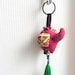 Elephant Keychain Pink Elephant Key Chain Fabric Elephant - Etsy