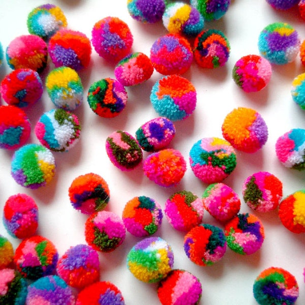 Yarn Pom Poms - Etsy
