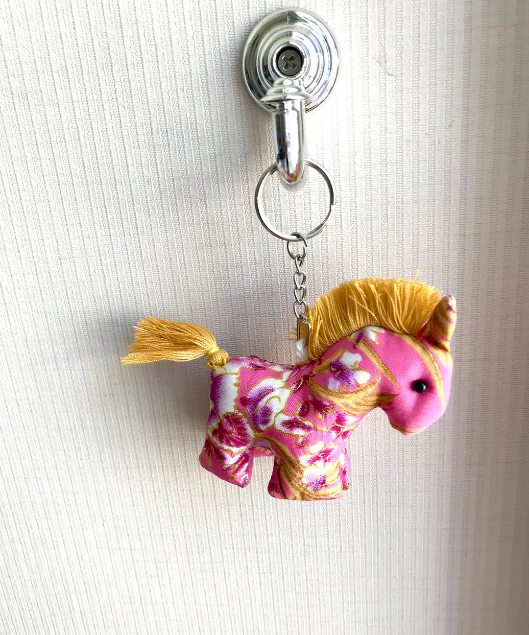 Little Pony Horse Pink Yellow White Cute Key Chain - Etsy