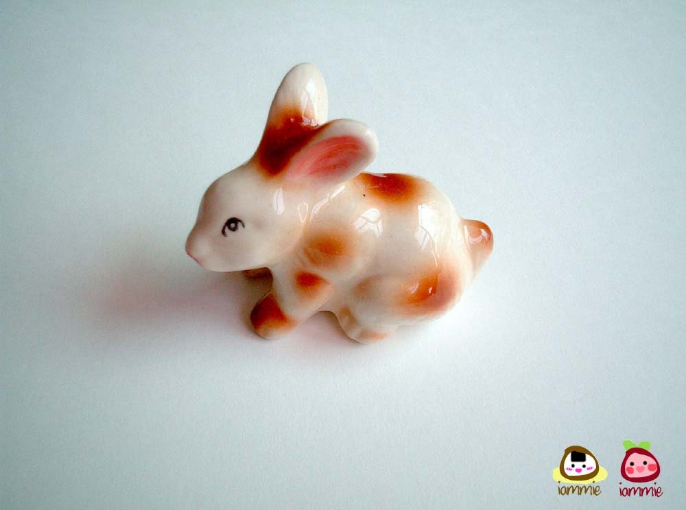 Rabbit Figure Ceramic Rabbit Miniature Rabbit Bunny Figure | Etsy