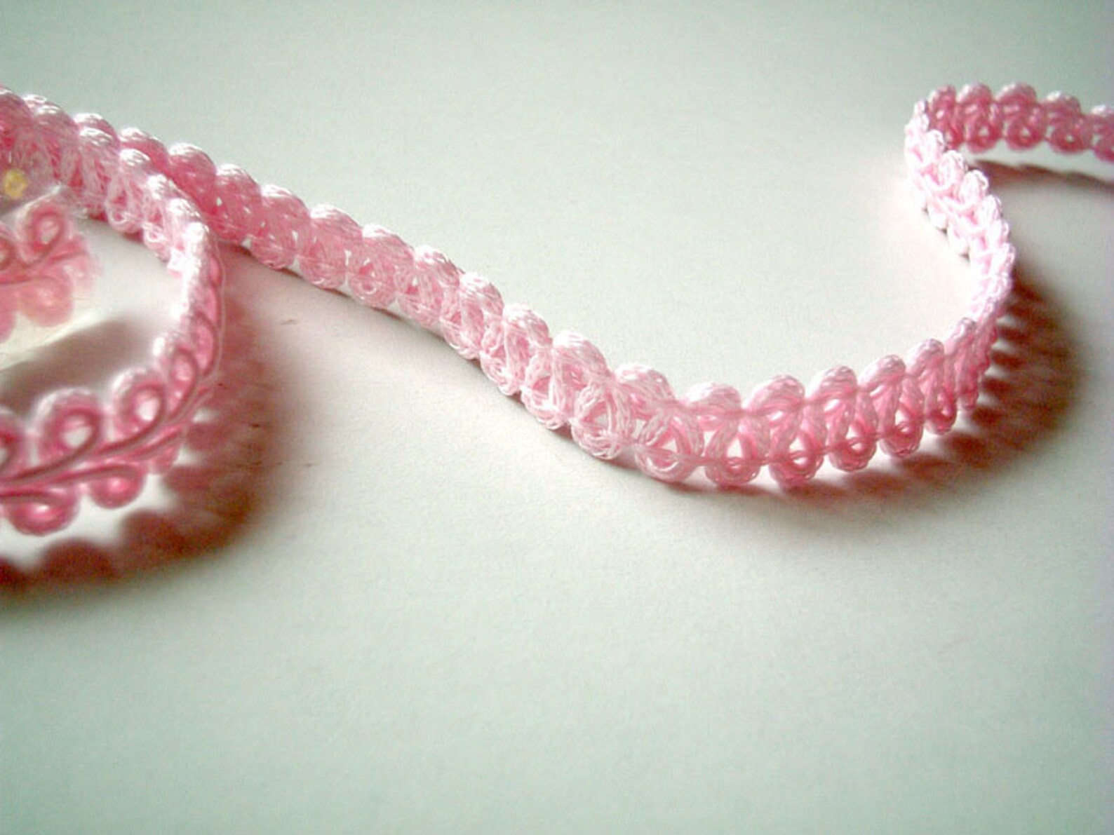 Pink Fabric Trim Ribbon Lace Crafting Card Decoration - Etsy