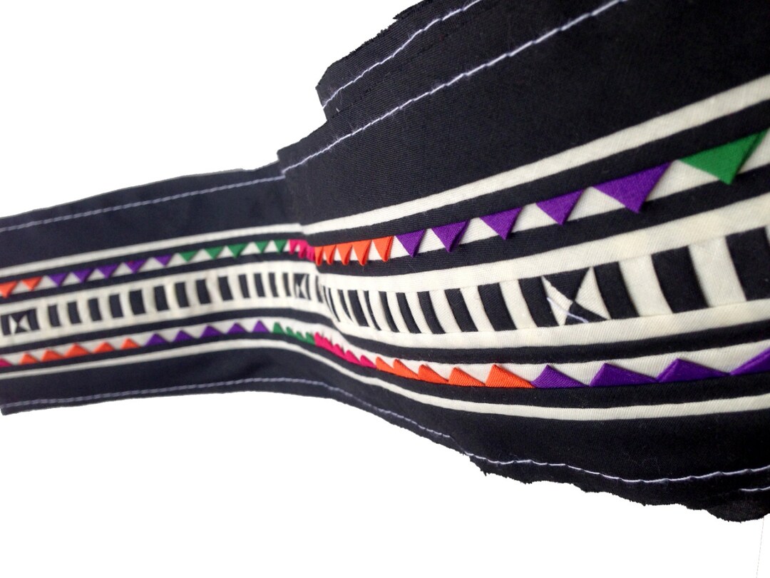 Black Quilt, Hmong Fabric, Hmong Textile, Lisu Textile, Fabric, White ...