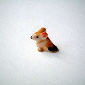 Little Brown Ceramic Mouse: Ceramic Animal, Little Animal, Tiny Animal ...