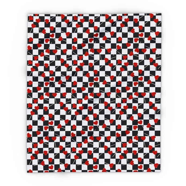 Checkered Lollipop Seamless Repeating Pattern Retro Valentine's Day ...