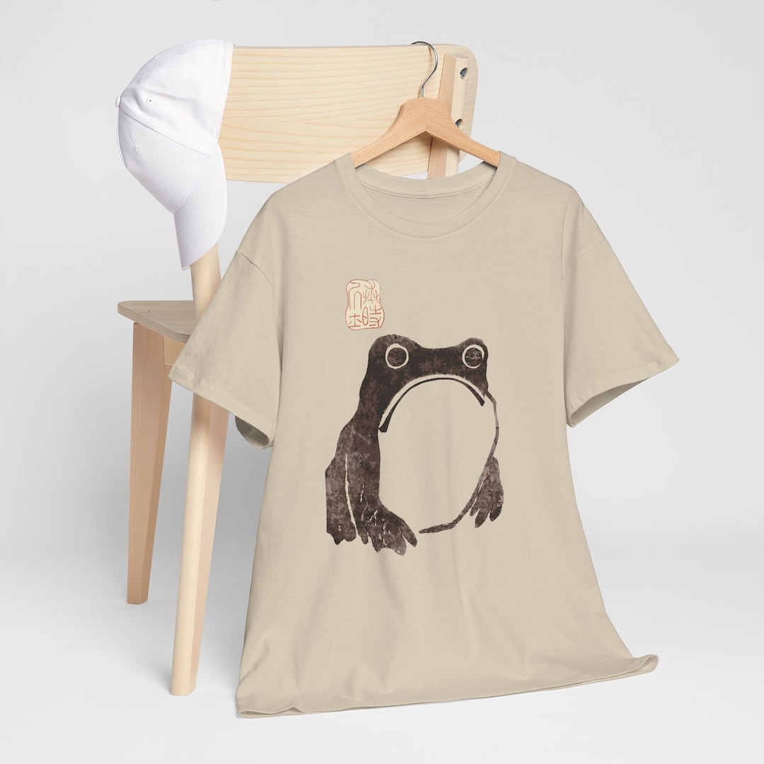 Hoji Frog T-shirt, Matsumoto Hoji Frog, Grumpy Frog Tee, Frog Lover ...