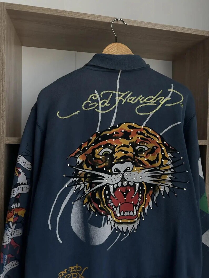 Vintage Ed Hardy Christian Audigier Faded Hoodie - Etsy