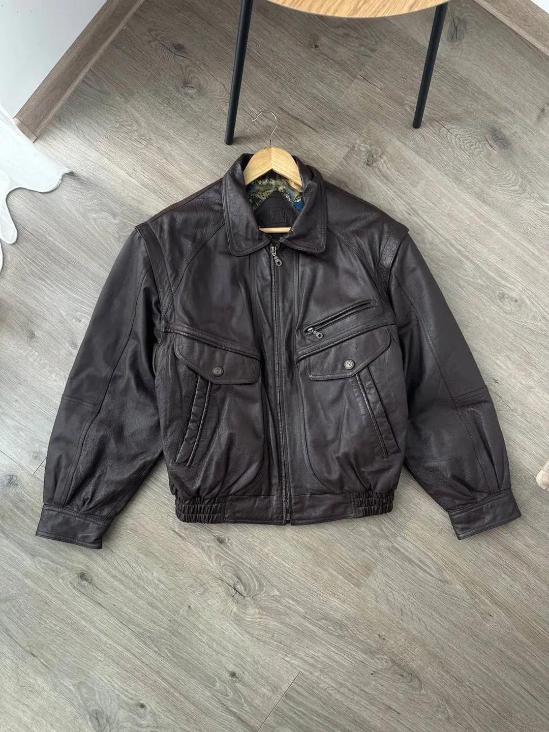 Vintage Genuine Leather Transformer Pocket Jacket - Etsy