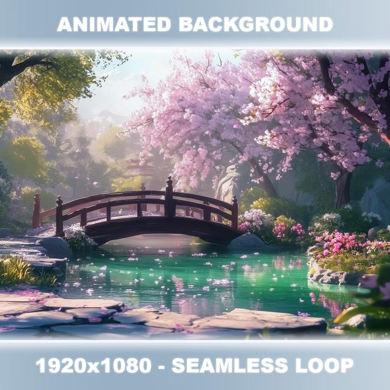 Vtuber Animated Garden - Etsy UK