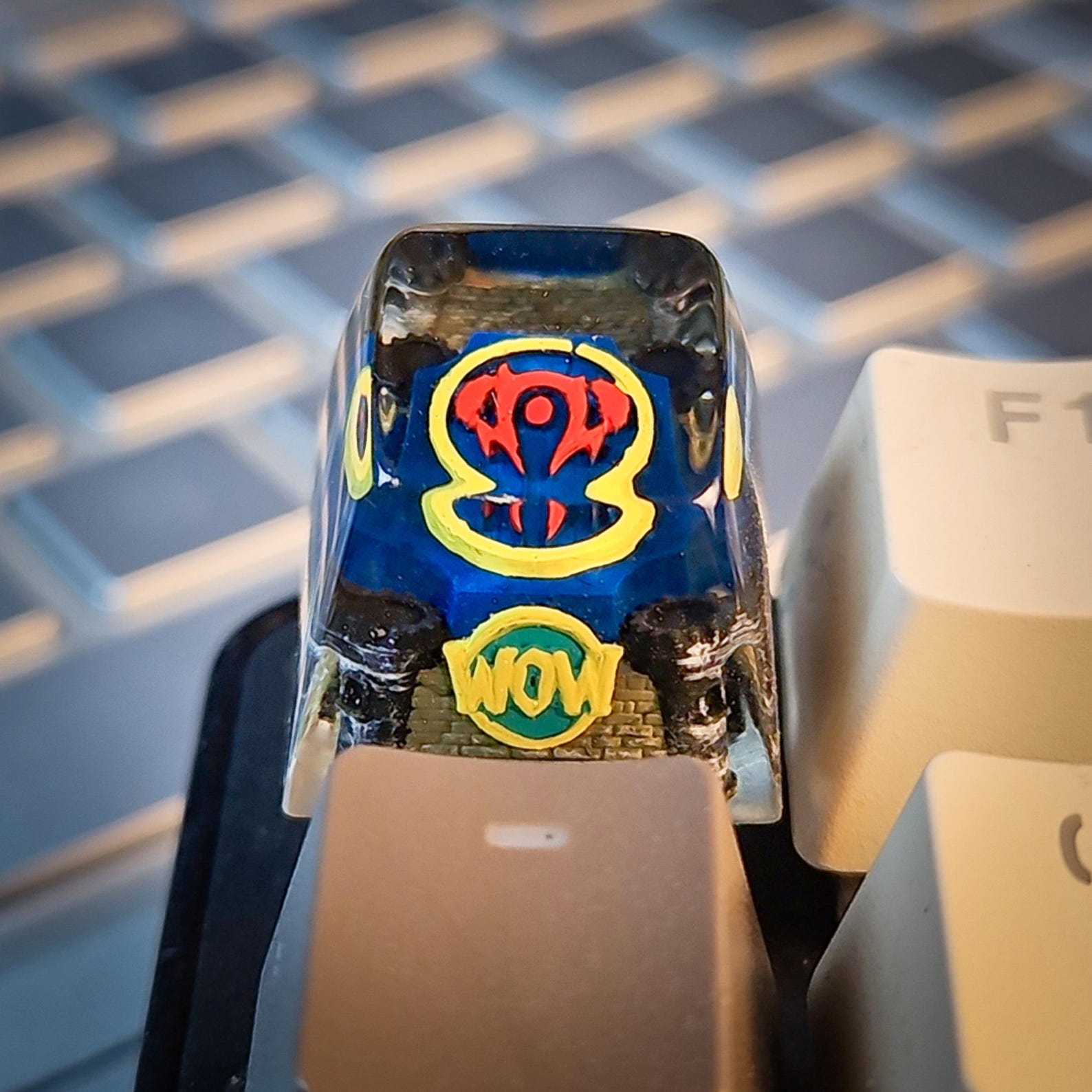 Wow Handmade Artisan Kecap, Custom Keycap, Character Keycap, Birthday ...
